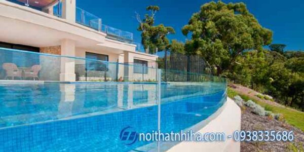Lắp Đặt Bể Bơi, Hồ Bơi Vách Kính Cường Lực Biệt Thự, Resort